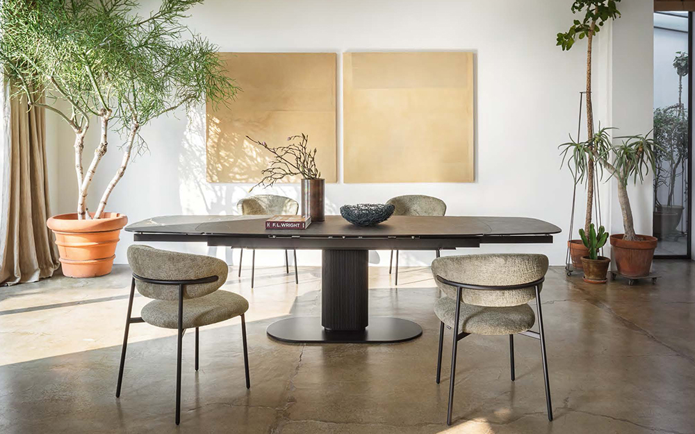 Calligaris Cameo Wood Column Table